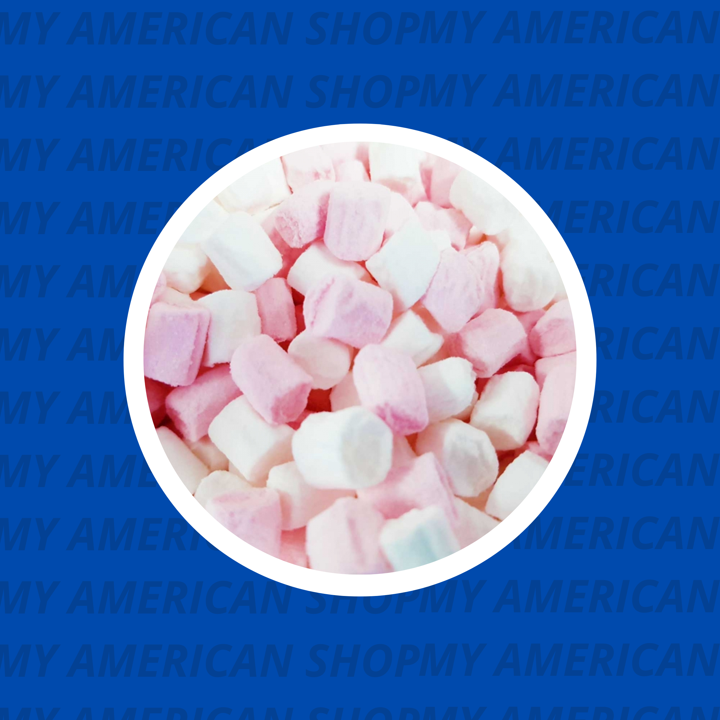 Marshmallow Umriss Mister Sweet Pink & White Mini Yumallows 150g