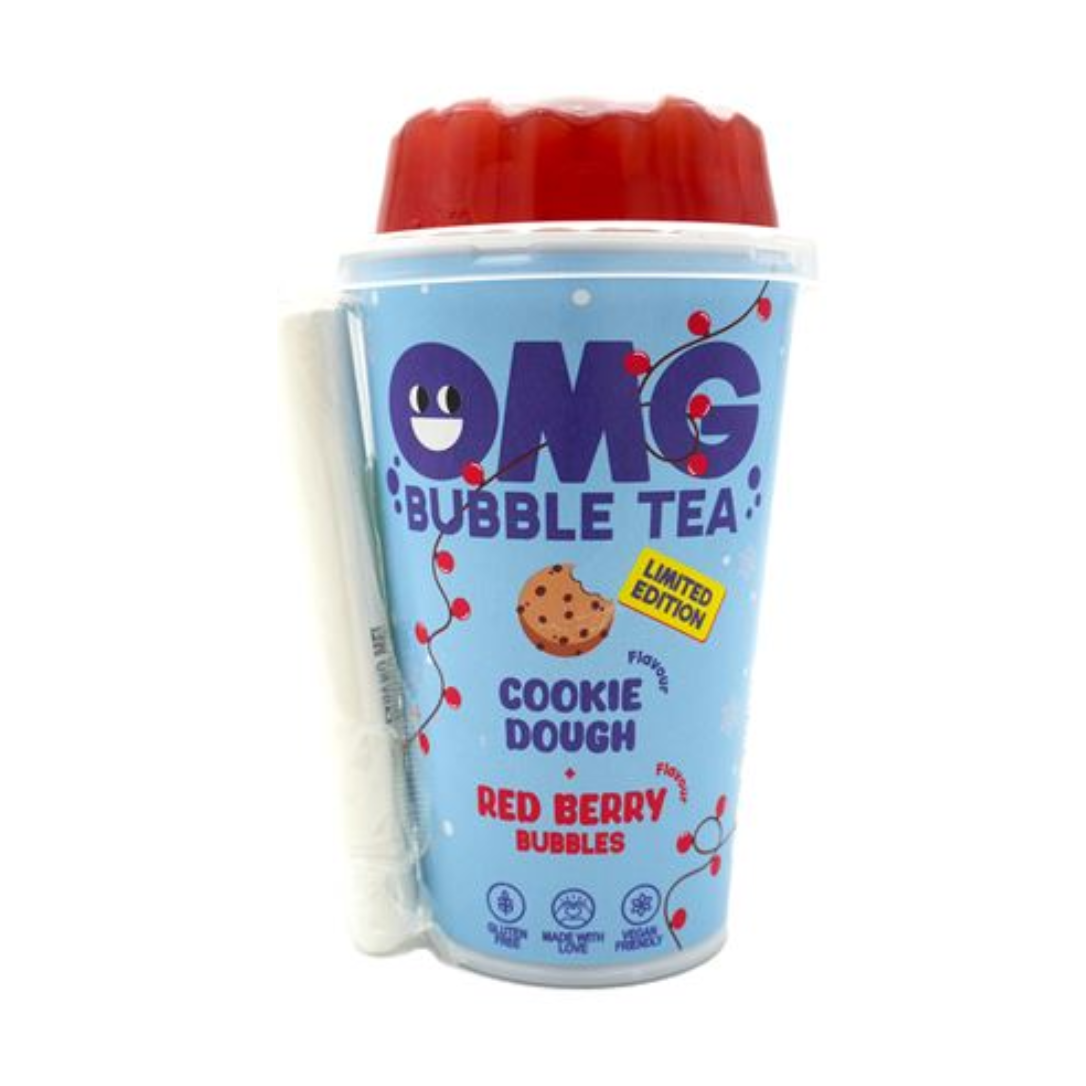 OMG Bubble Tea Cookie Dough & Red Berry